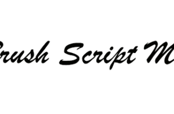 Brush Script Mt Font