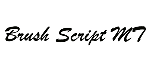 Brush Script Mt Font
