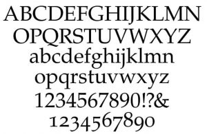 Palatino Font