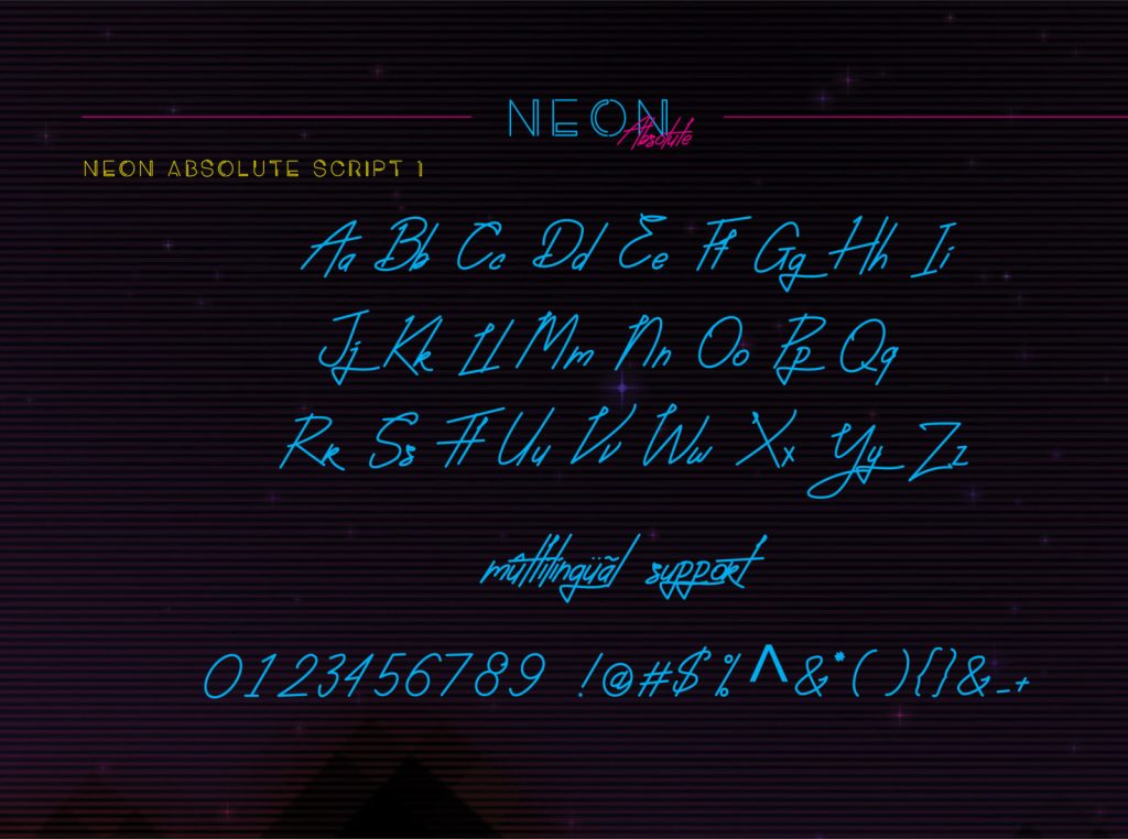 Neon Absolute Typeface Font