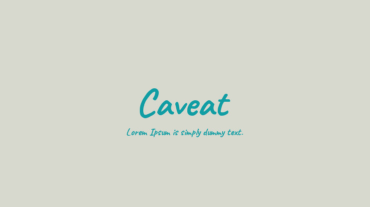 Caveat Font