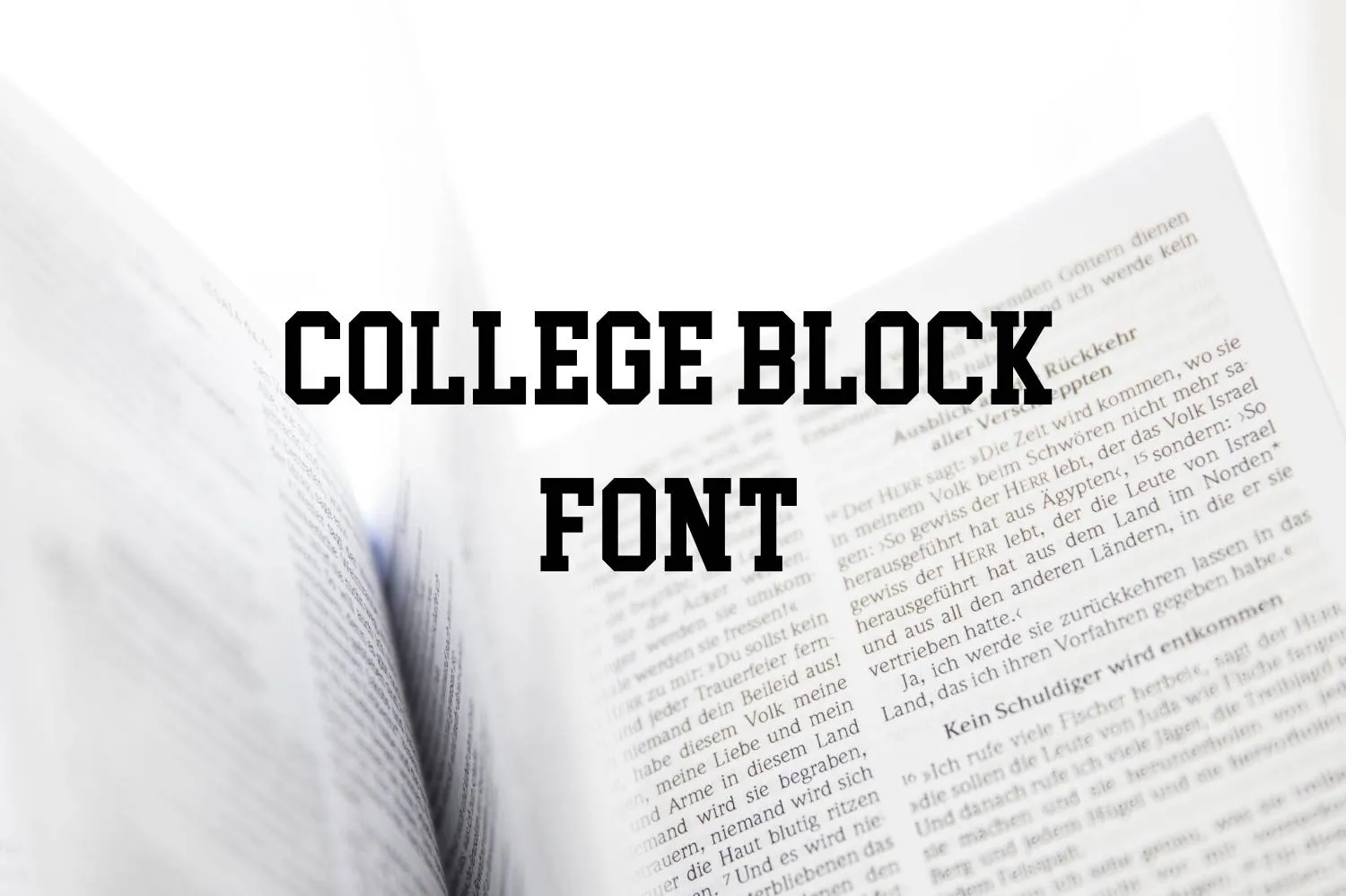 College Block Font Free Download