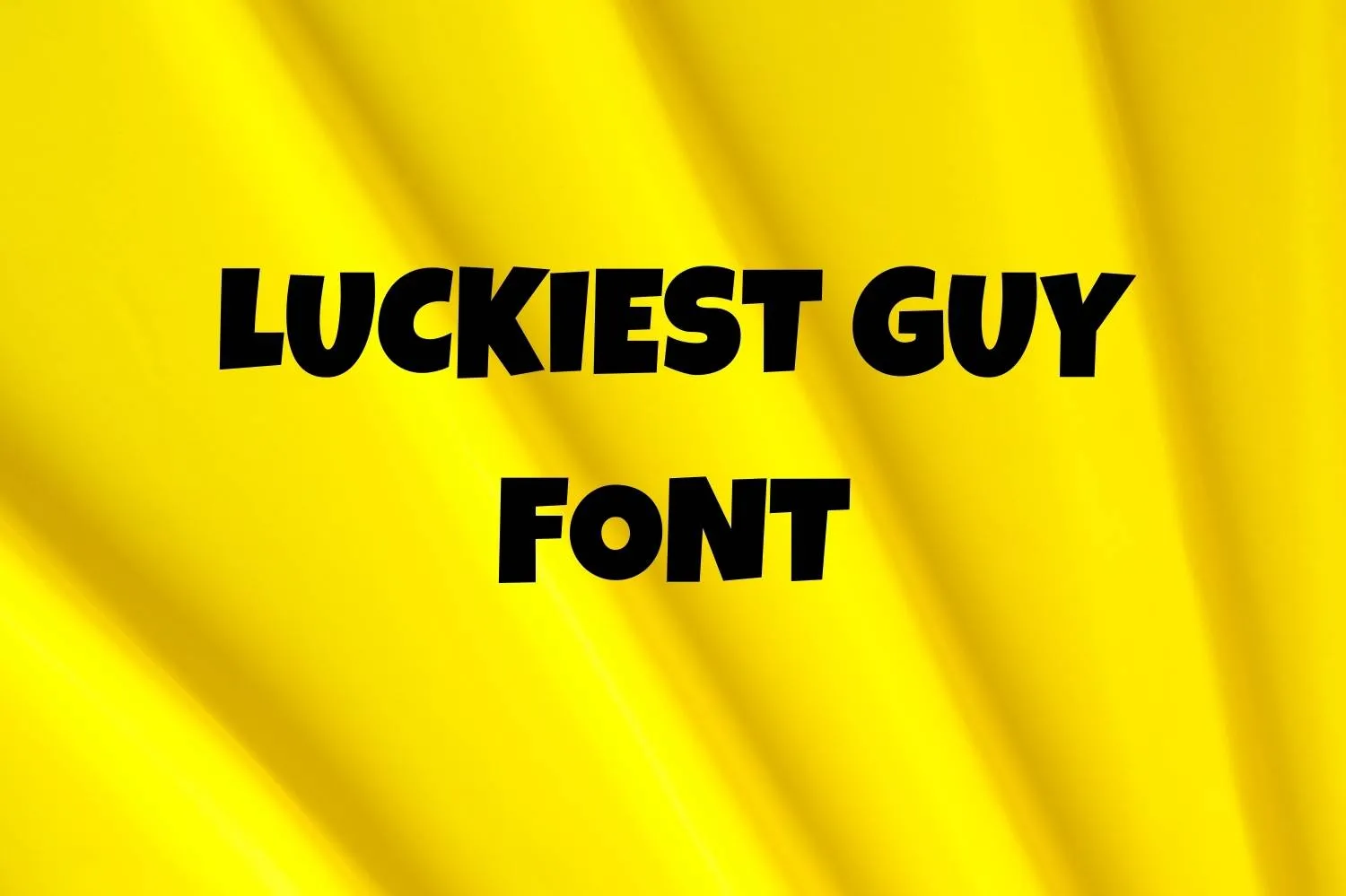 luckiest Guy Font Free Download
