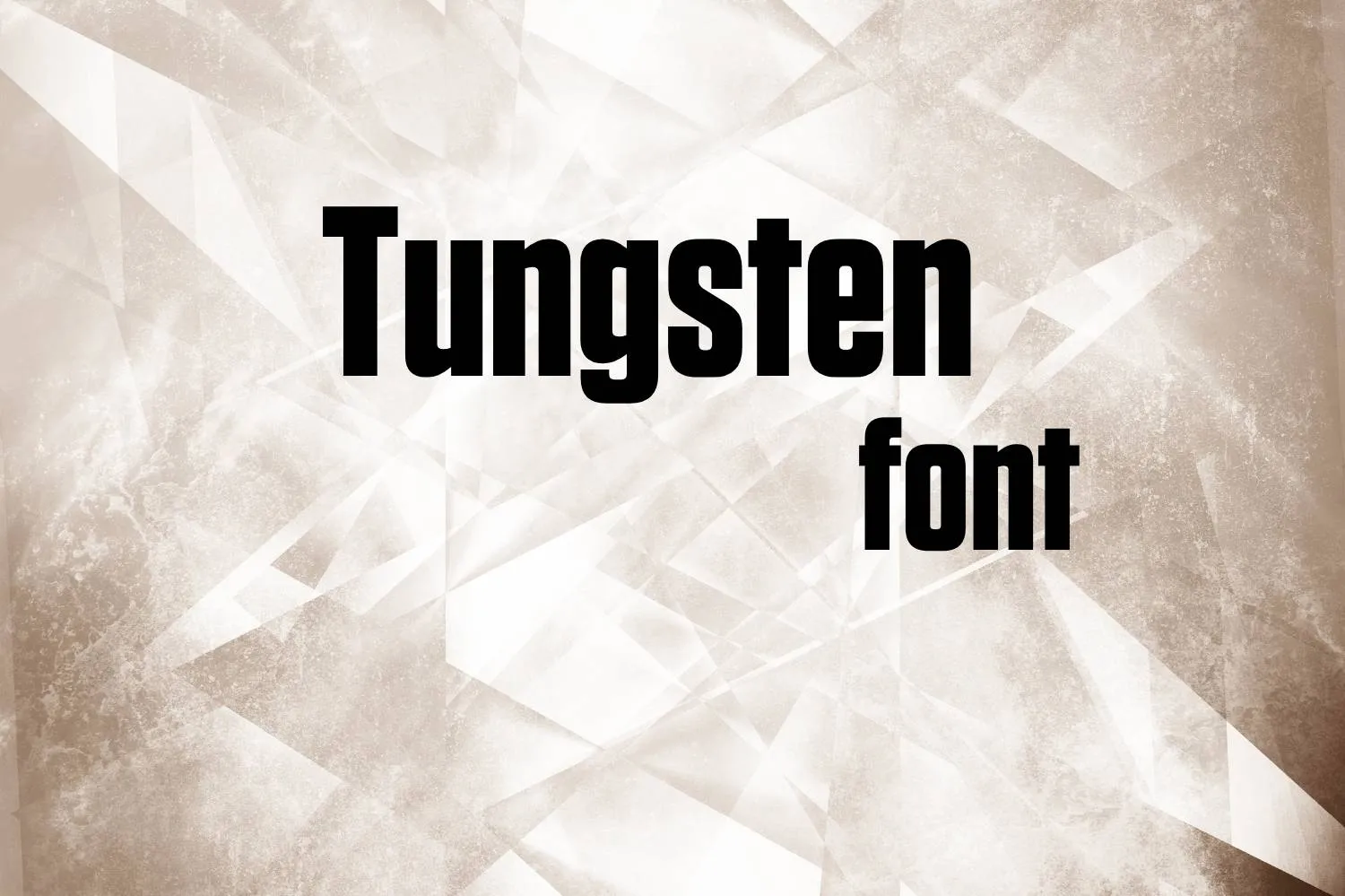 Tungsten Font Free Download