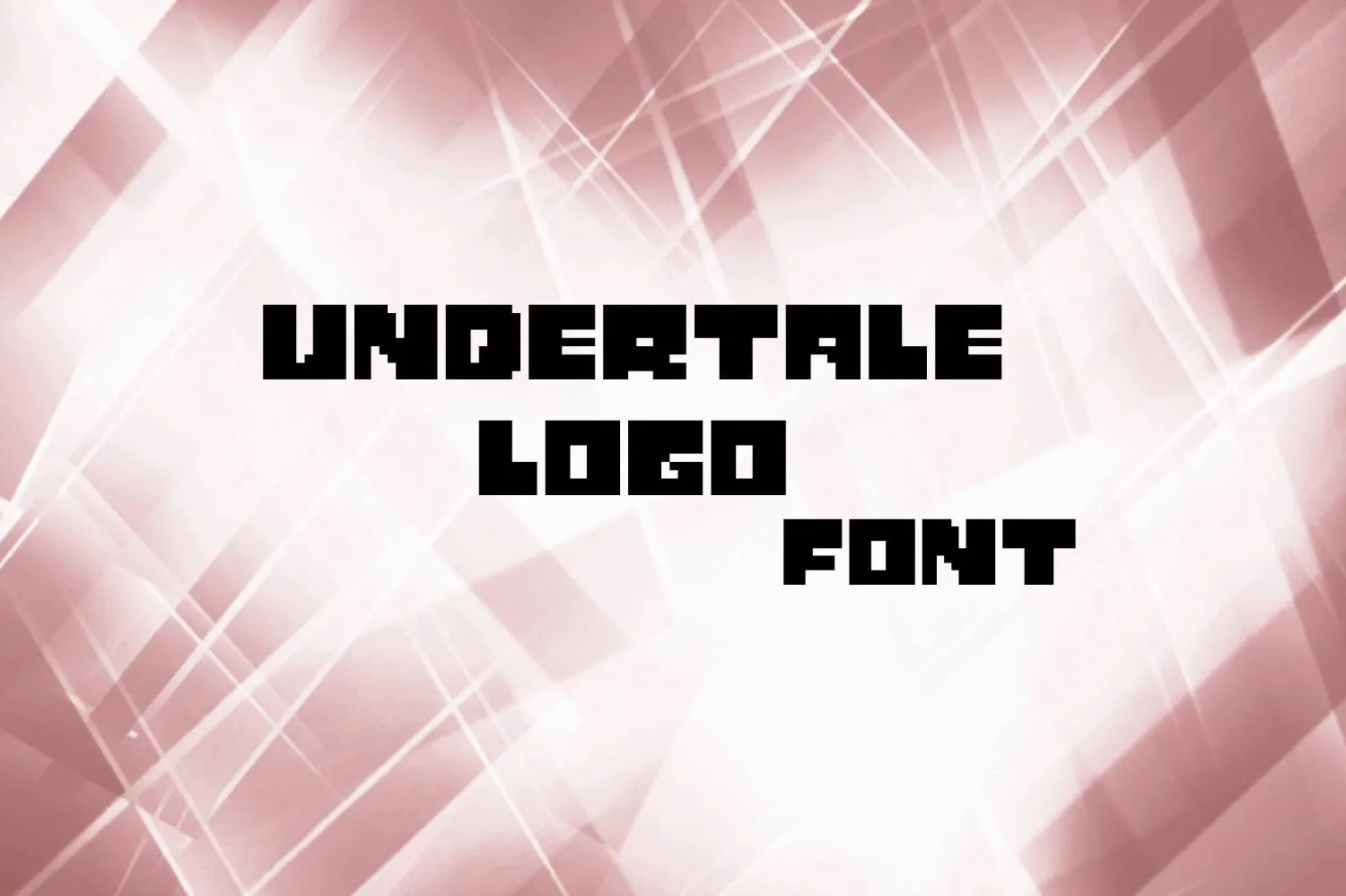 Undertale Logo Font Free Download