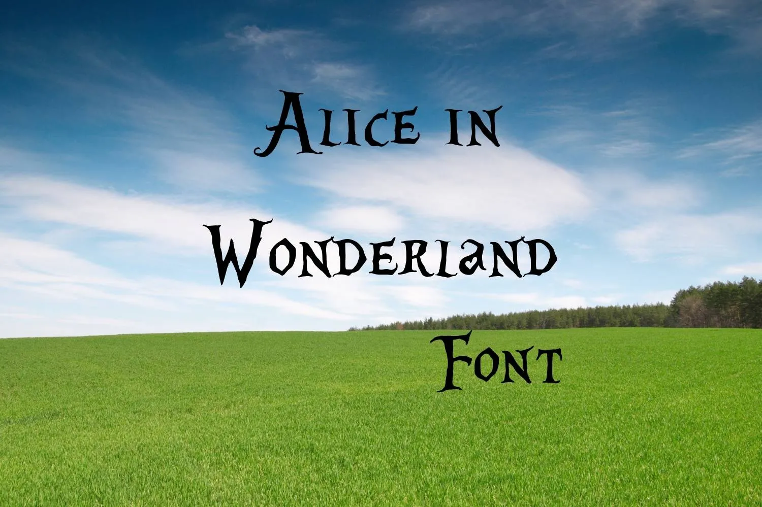 Alice in Wonderland Font Free Download