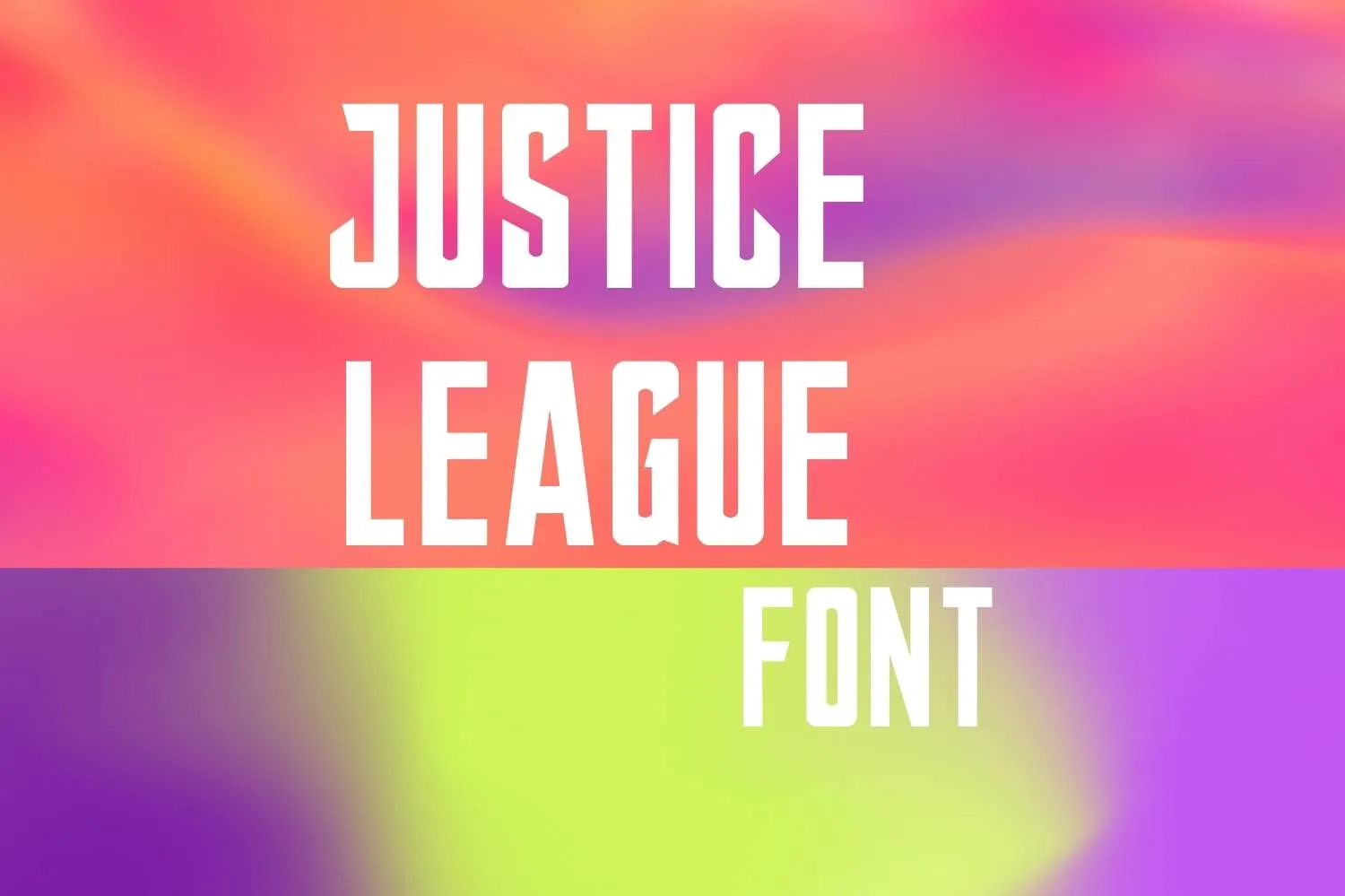 Justice League Font Free Download