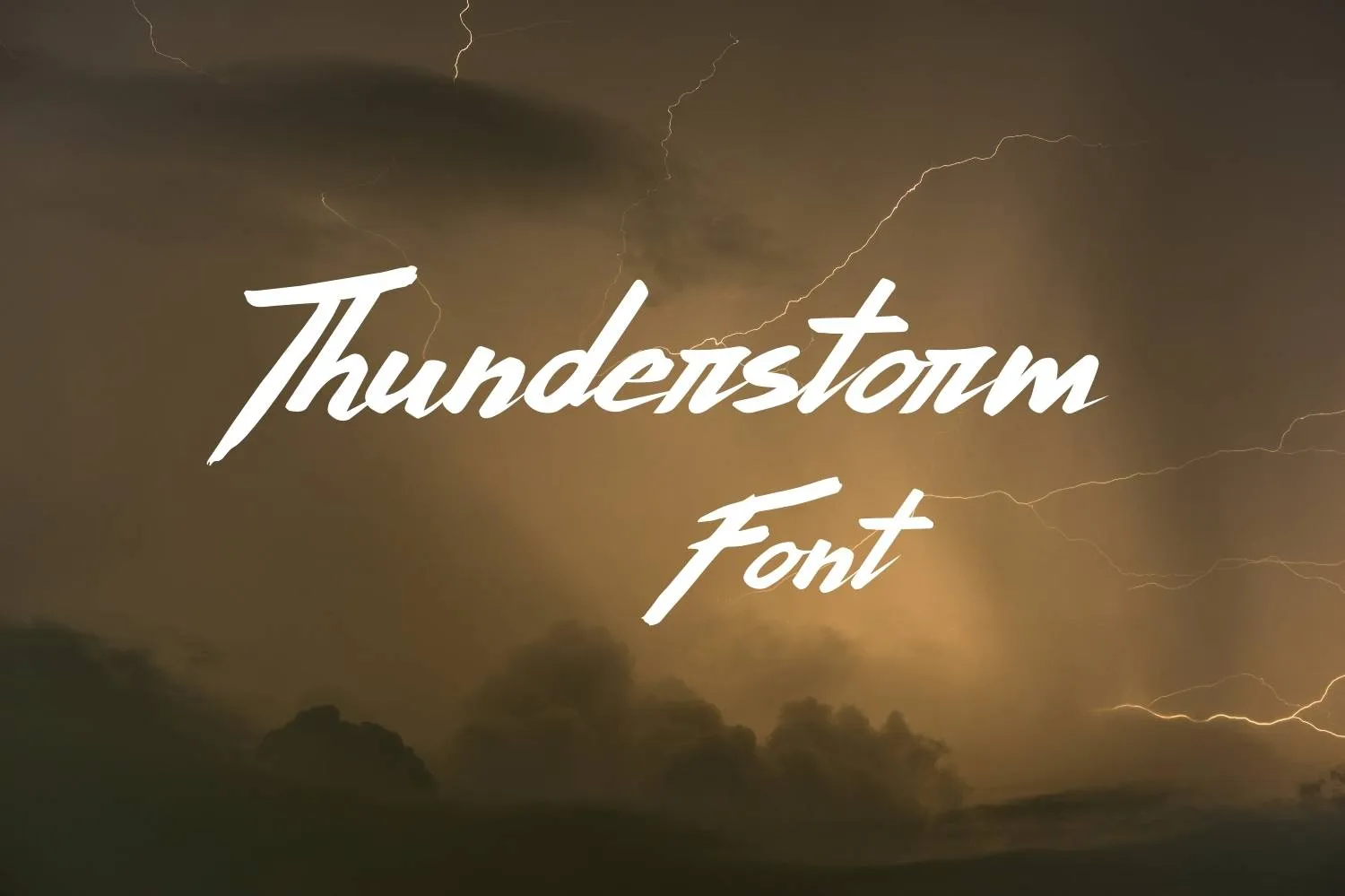 Thunderstorm Font Free Download