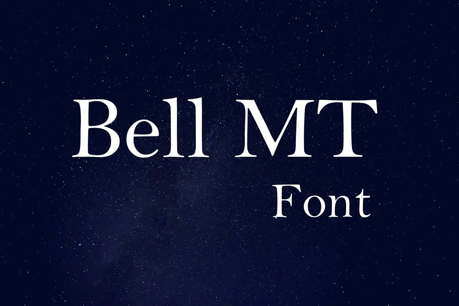 Bell Mt Font Free Download