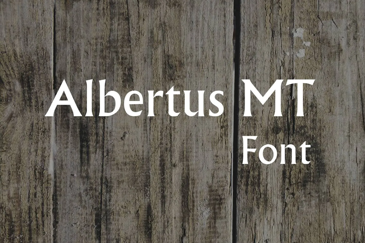 Albertus Mt Font Free Download