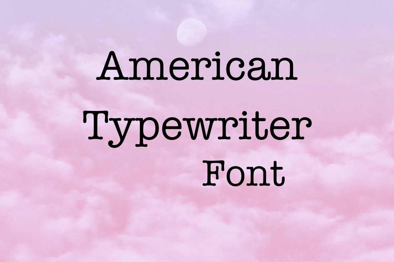 American Typewriter Font Free Download