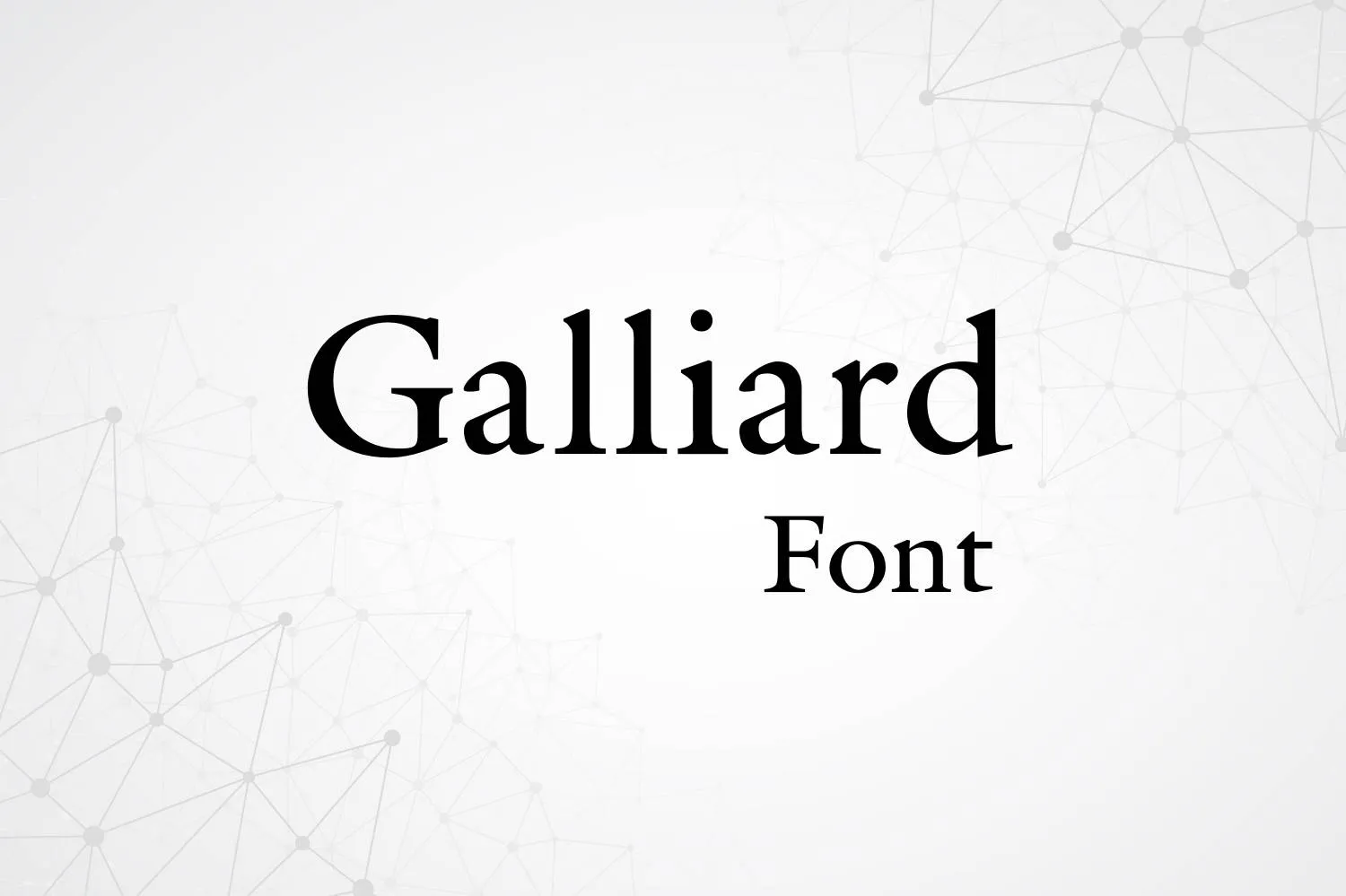 Galliard Font Free Download