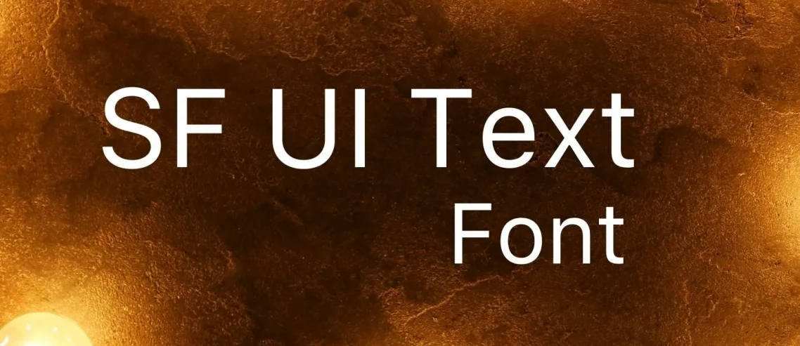 Sf Ui text Font Free Download