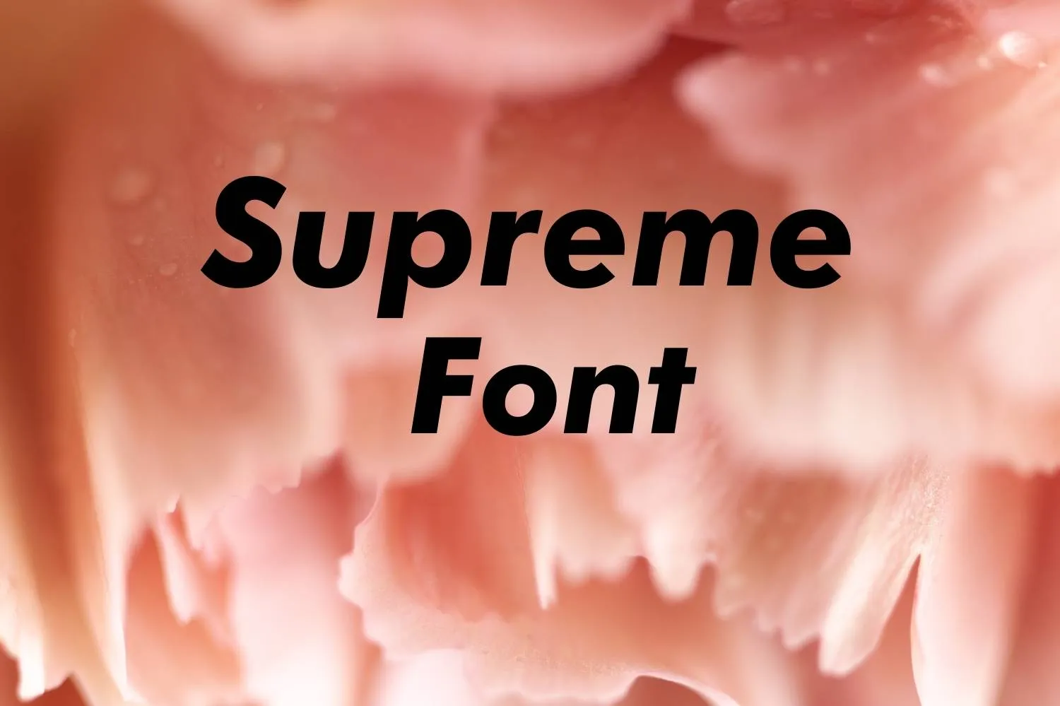 Supreme Font Free Download
