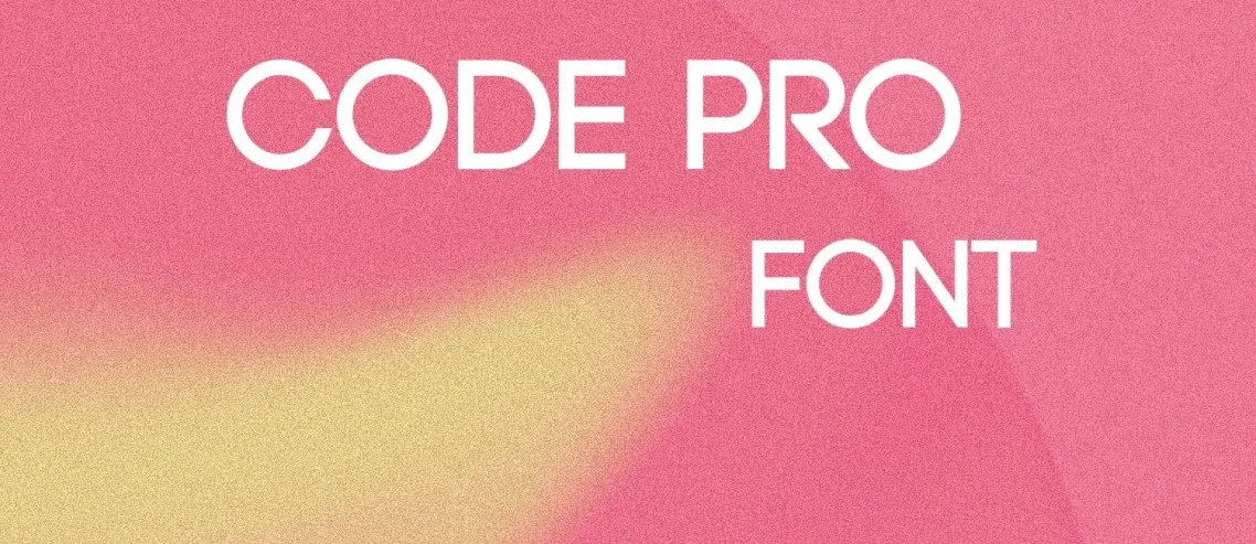 Code Pro Font Free Download