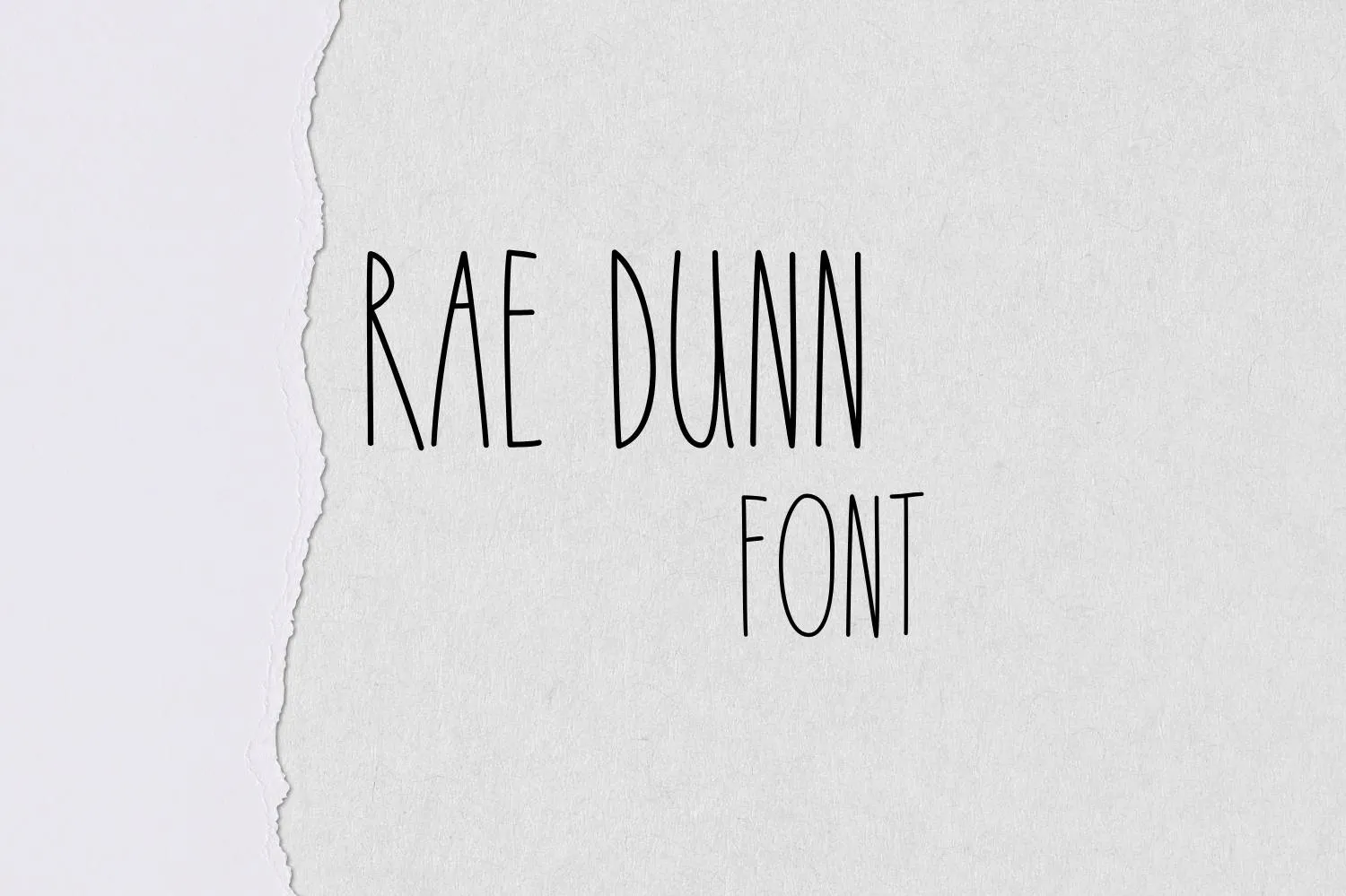 Rae Dunn Font Free Download