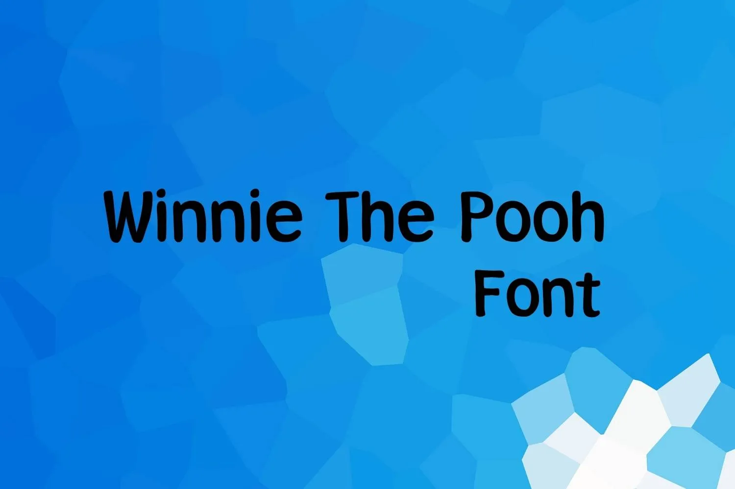 Winnie the Pooh Font Free Download