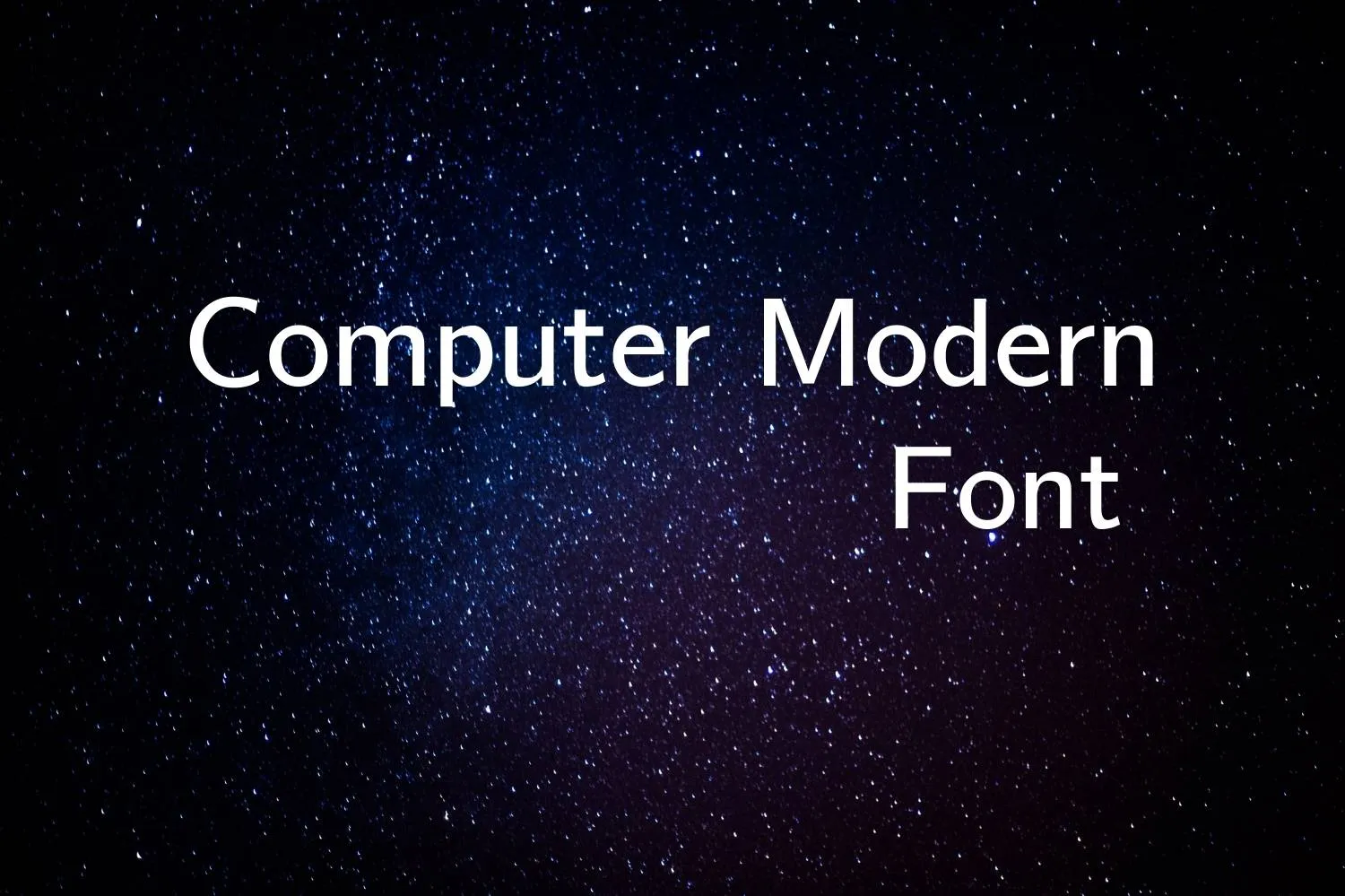 Computer Modern Font Free Download