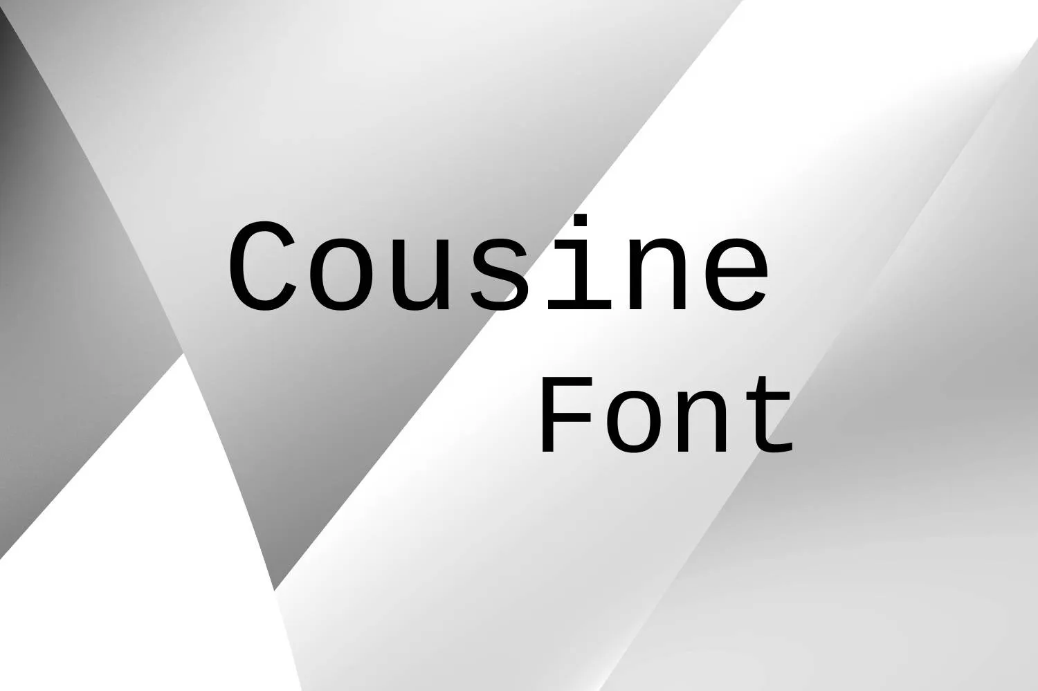 Cousine Font Free Download