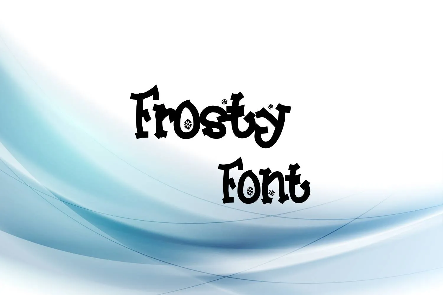 Frosty Font Free Download