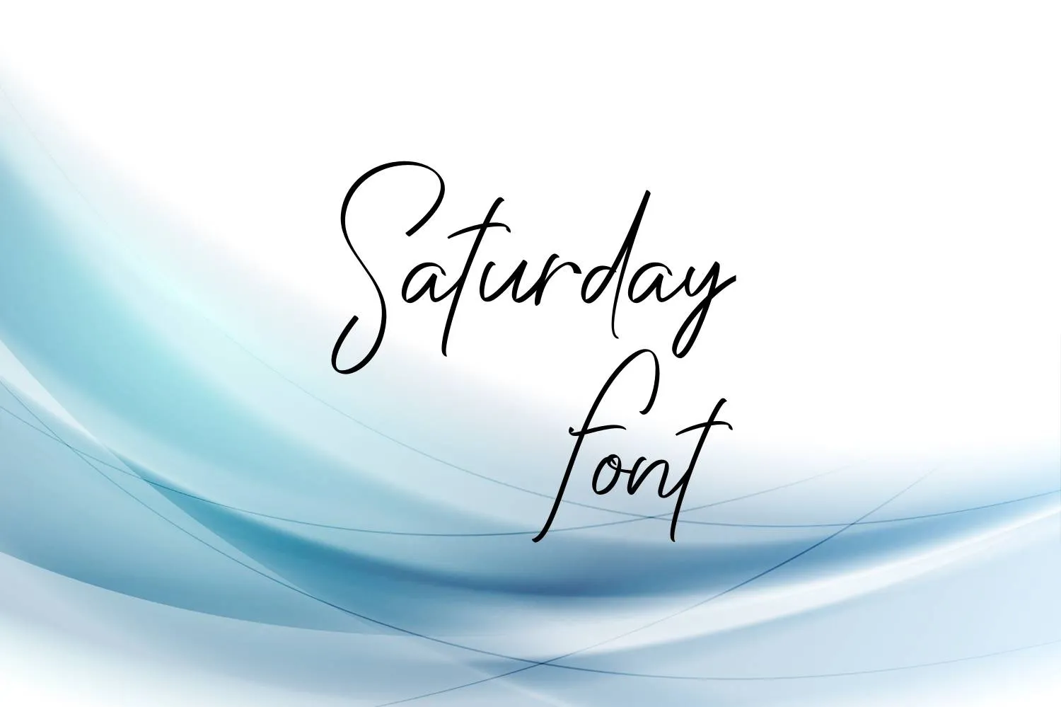 Saturday Font Free Download