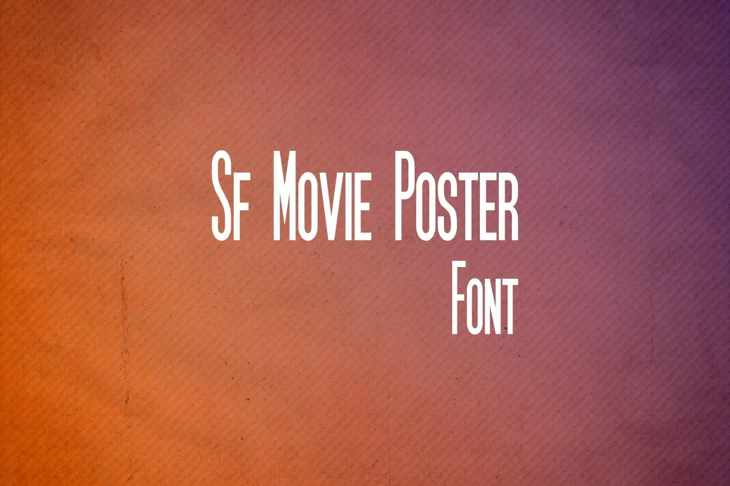 Sf Movie Poster Font Free Download