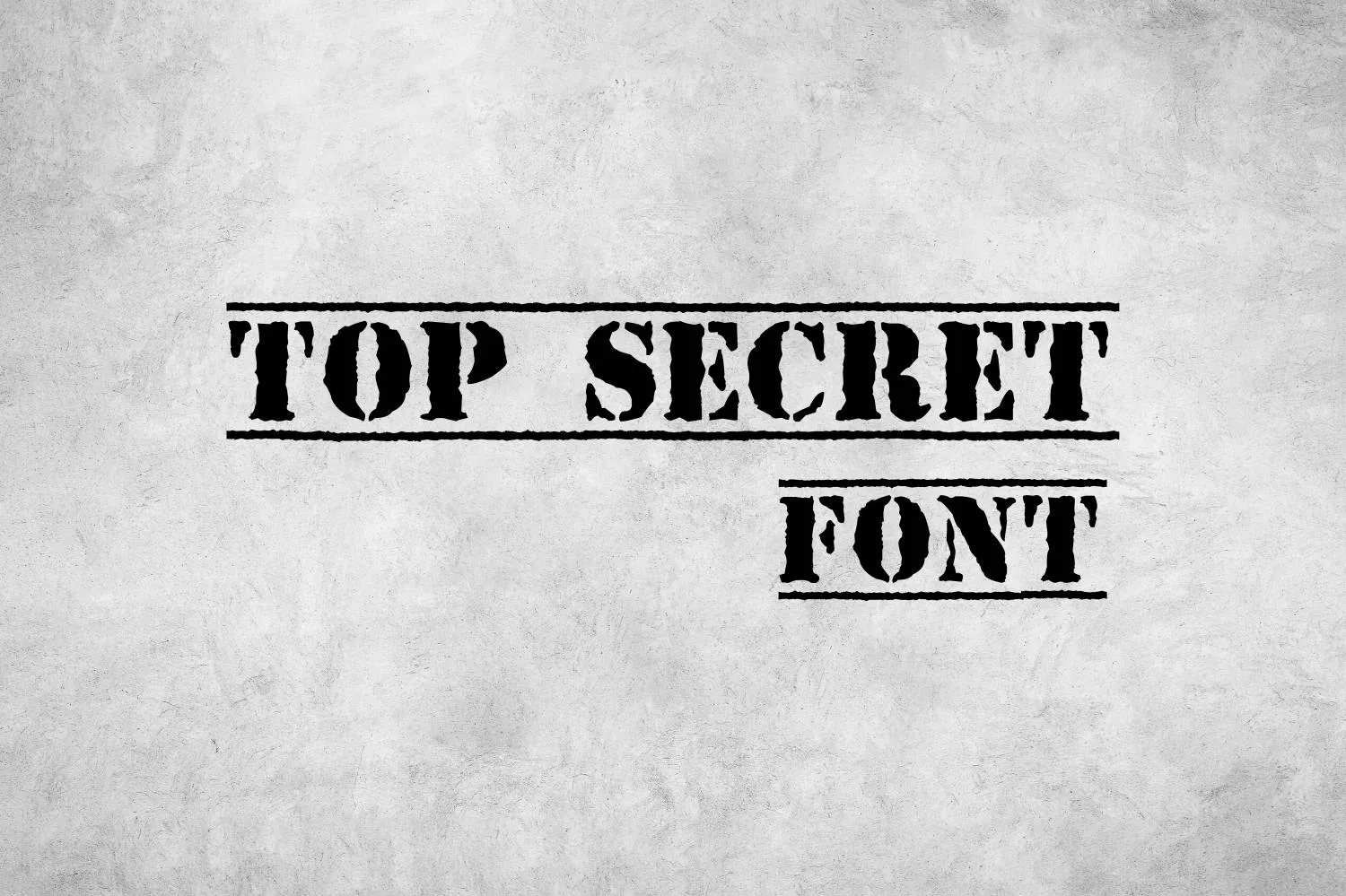 Top Secret Font Free Download