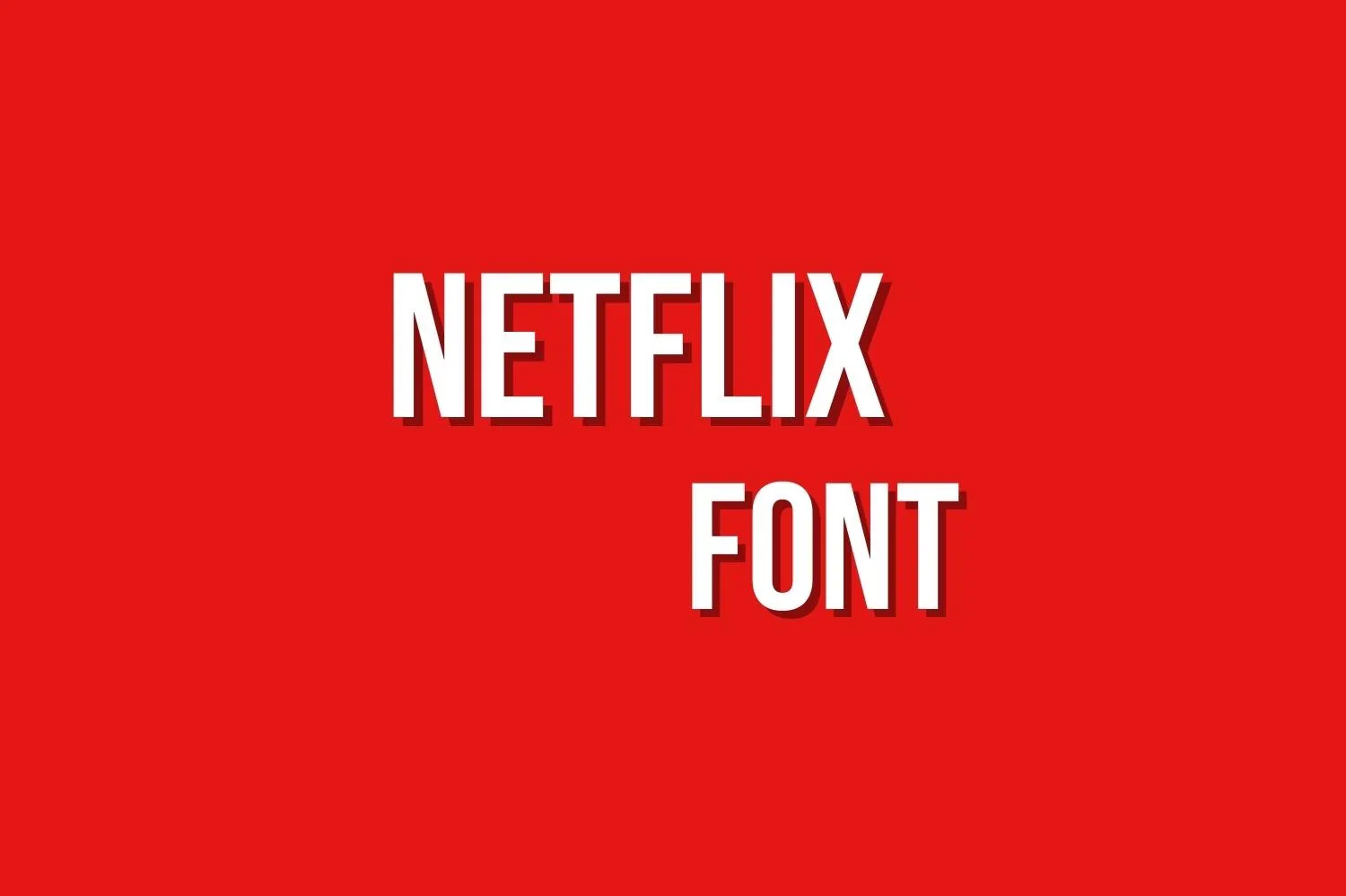 Netflix Font Free Download