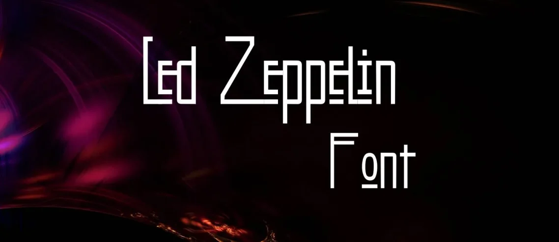Led Zeppelin Font Free Download