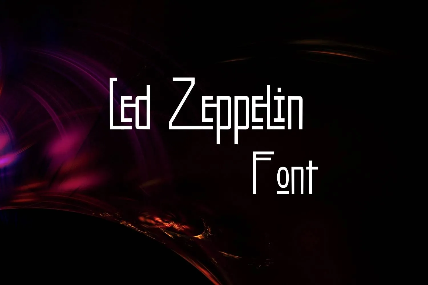 Led Zeppelin Font Free Download