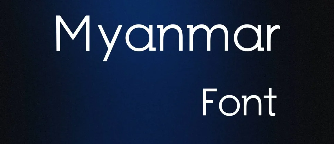 Myanmar Font Free Download