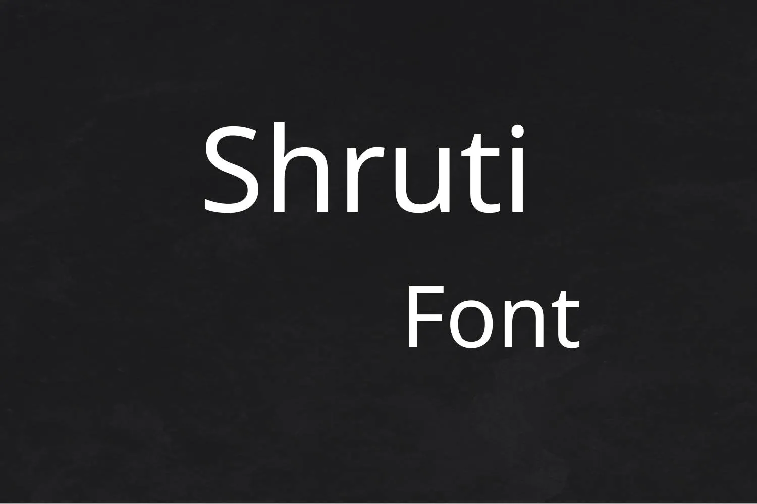 Shruti Font Free Download