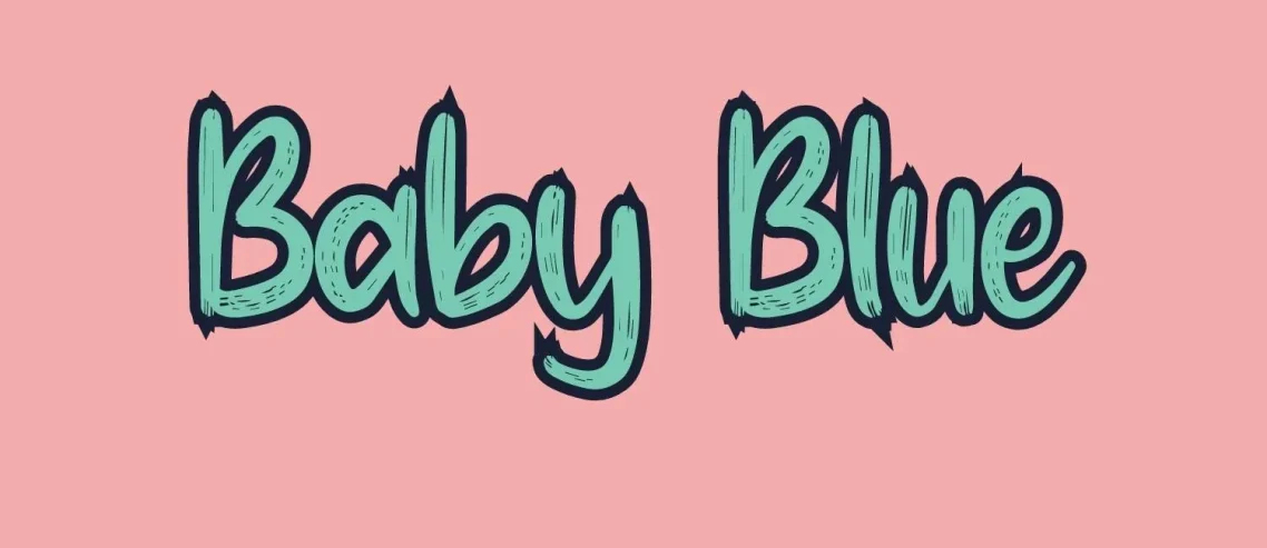 Baby Blue Font Free Download