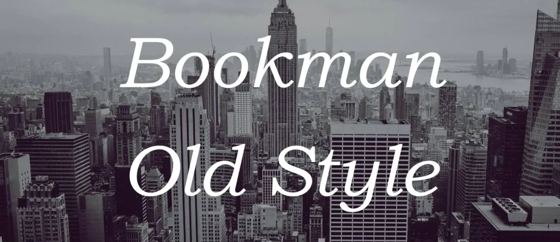 Bookman Old Style Font Free Download