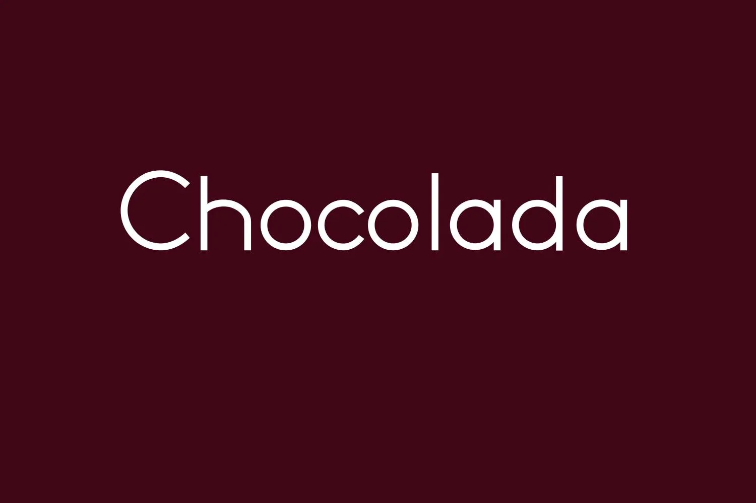 Chocolada Font Free Download