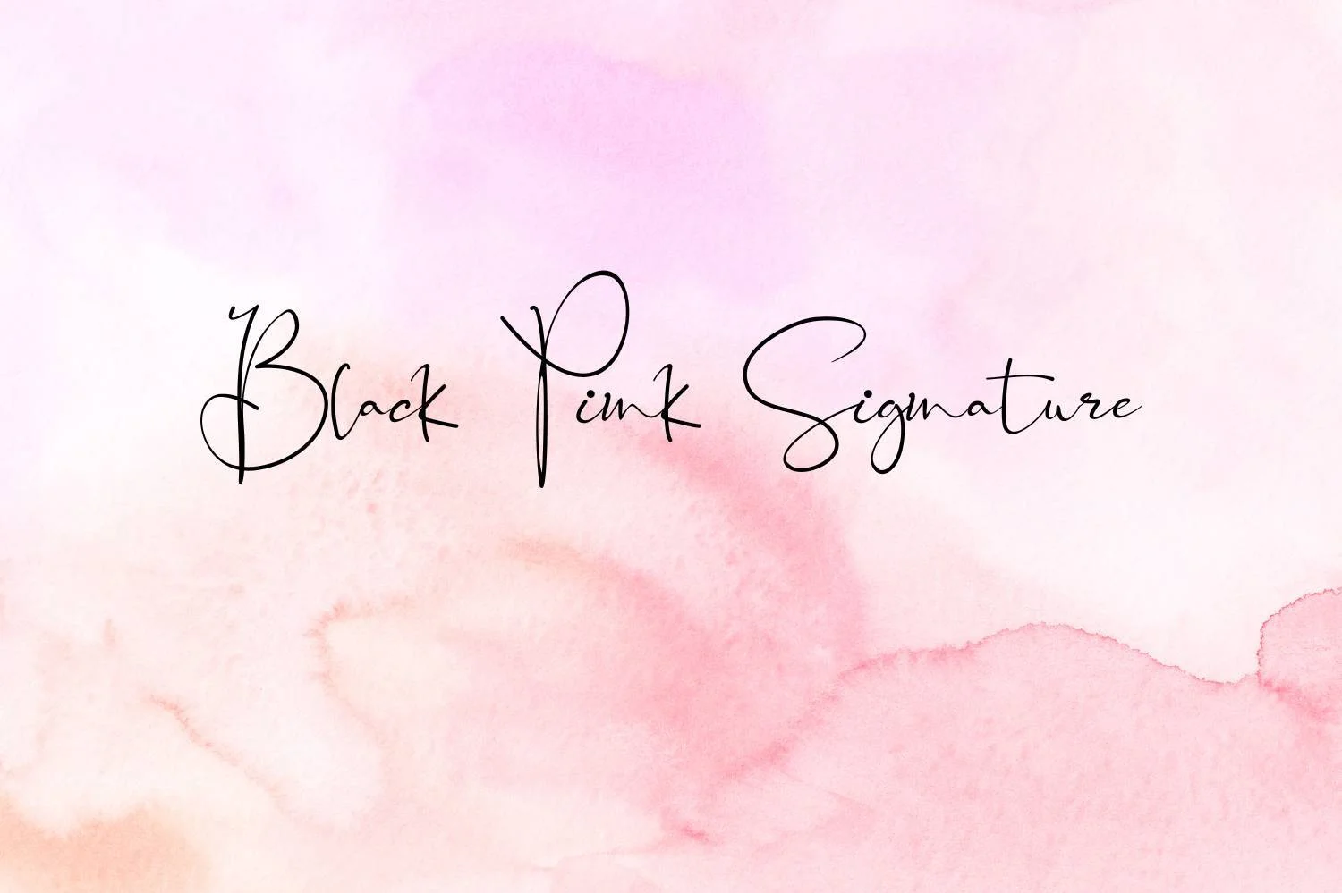 Blackpink Signature Font Free Download