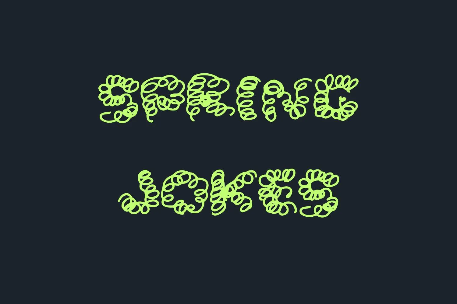 Spring Jokes Font Free Download