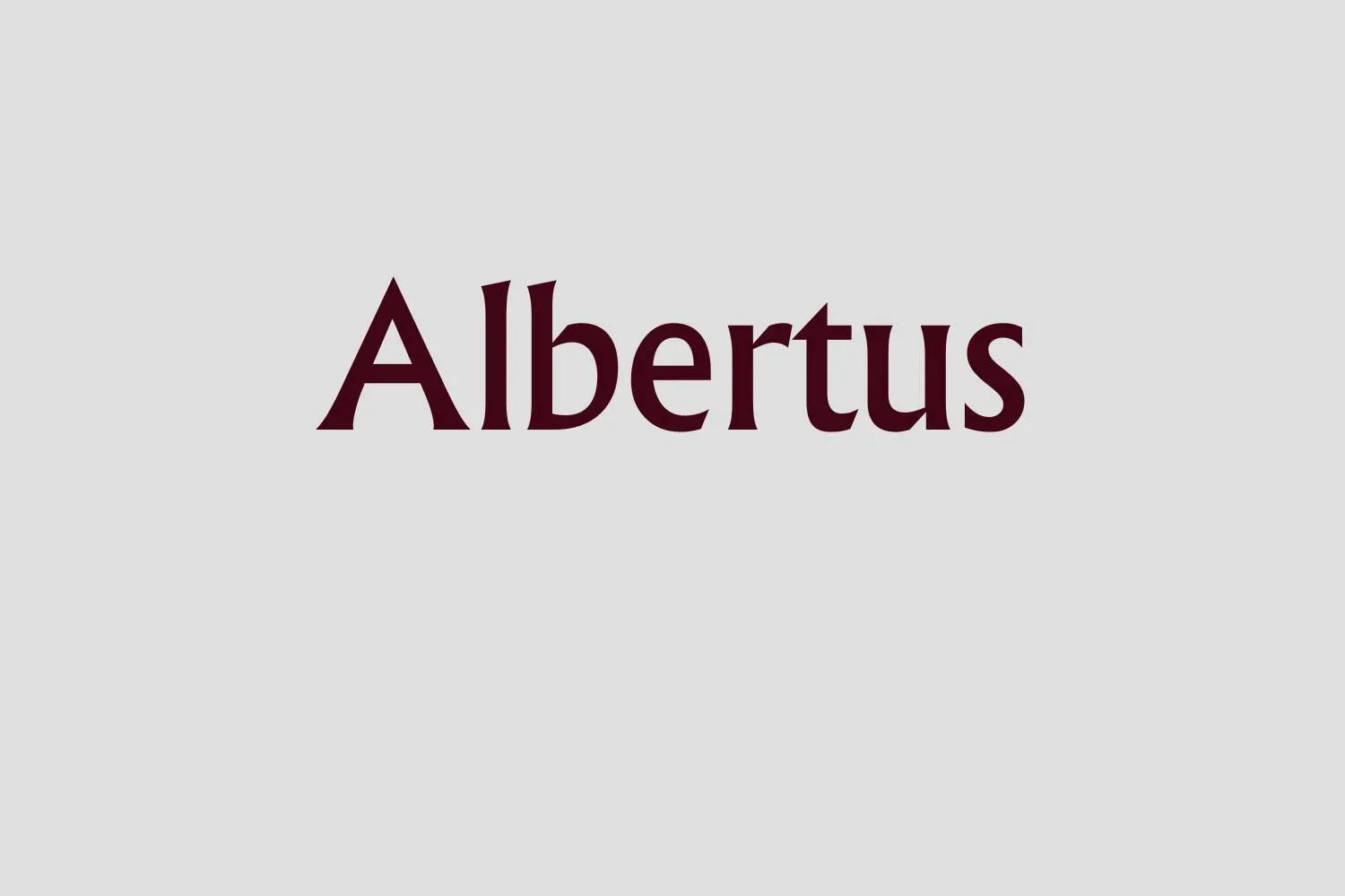 Albertus Font Free Download