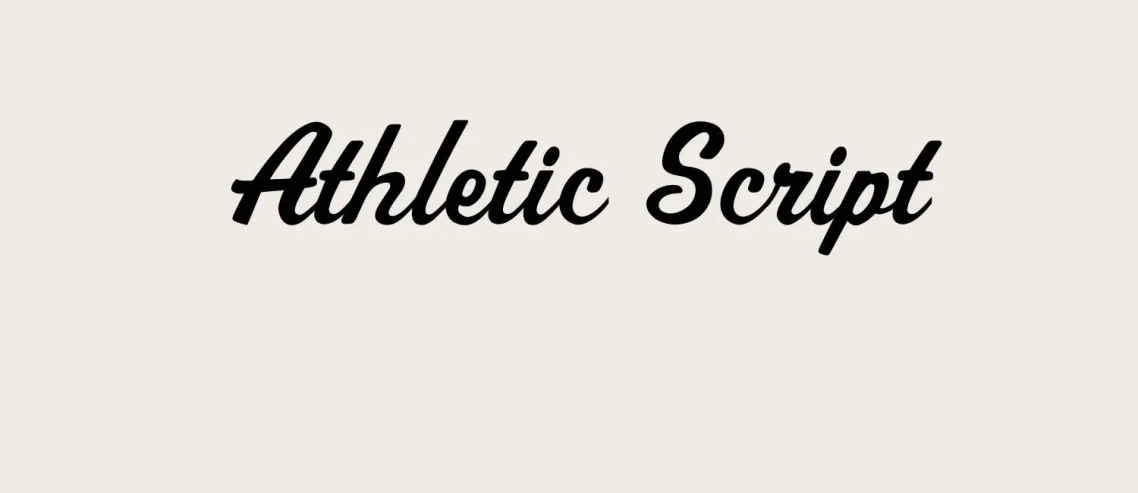 Athletic Script Font Free Download