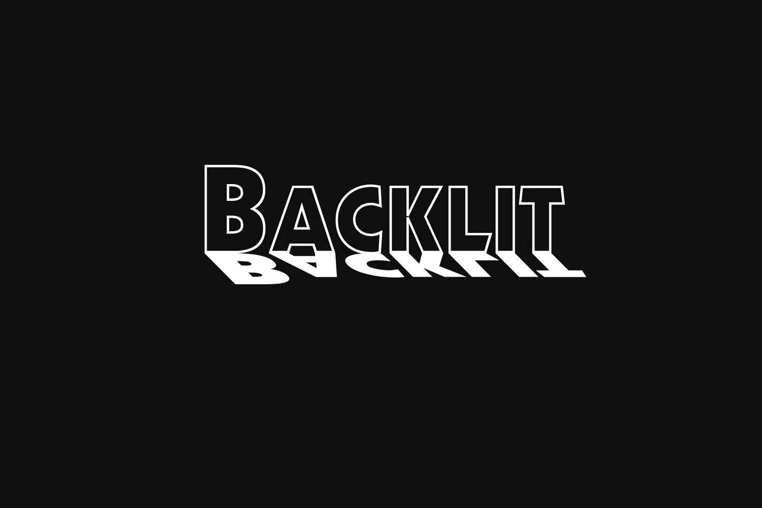 Backlit Font Free Download