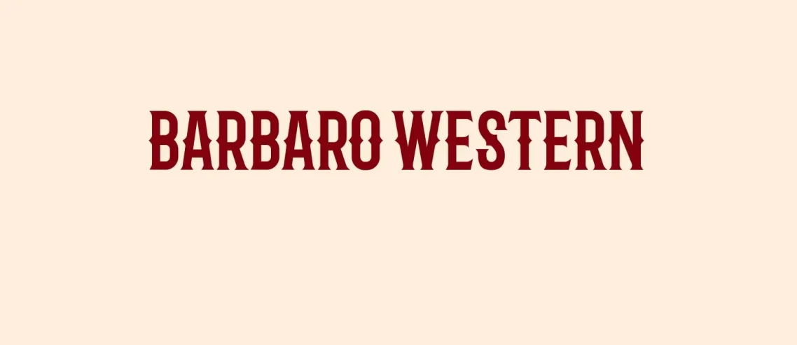 Barbaro Western Font Free Download