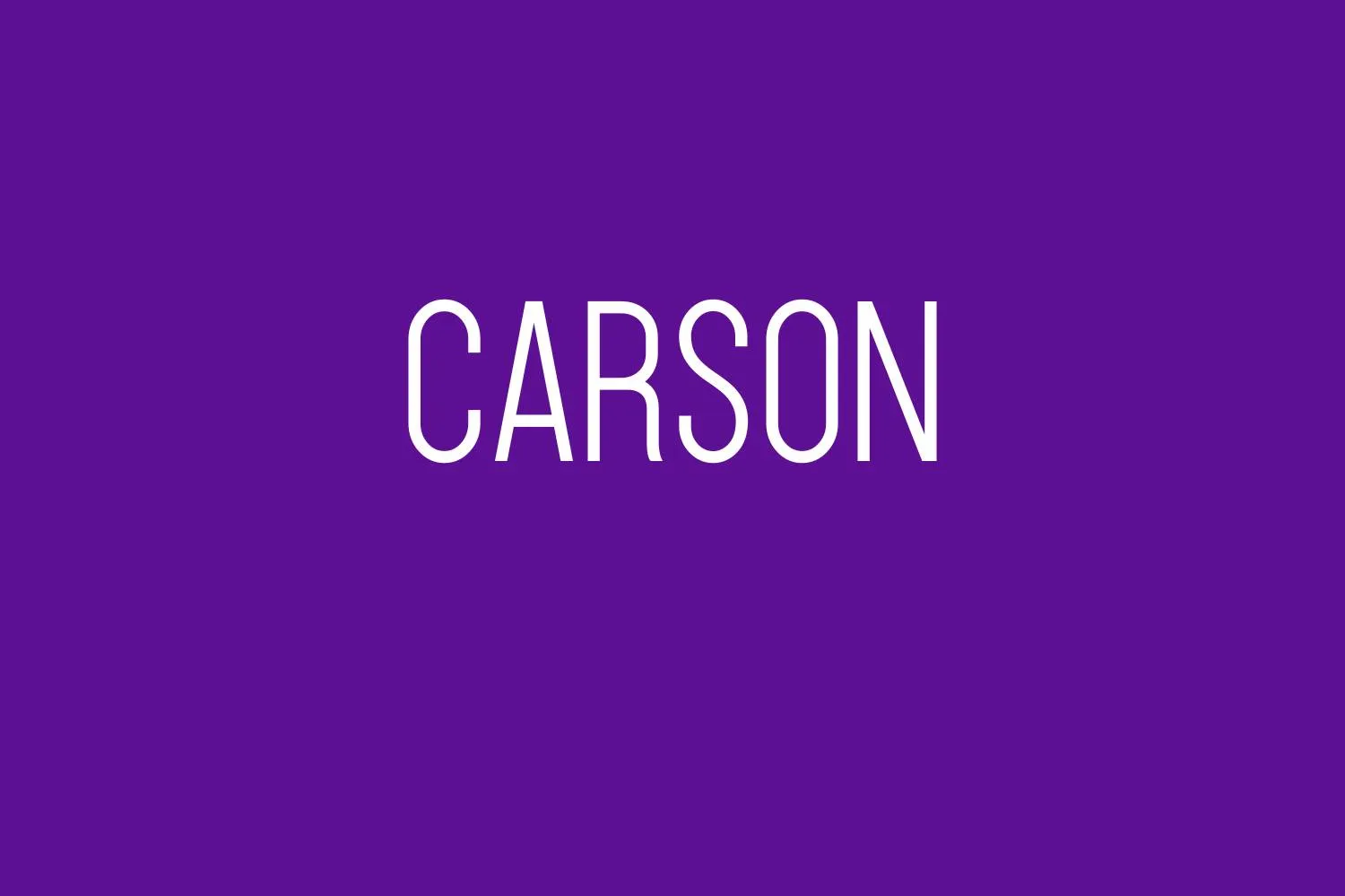 Carson Font Free Download