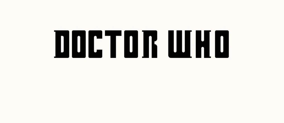 Doctor Who Regular Font Free Download