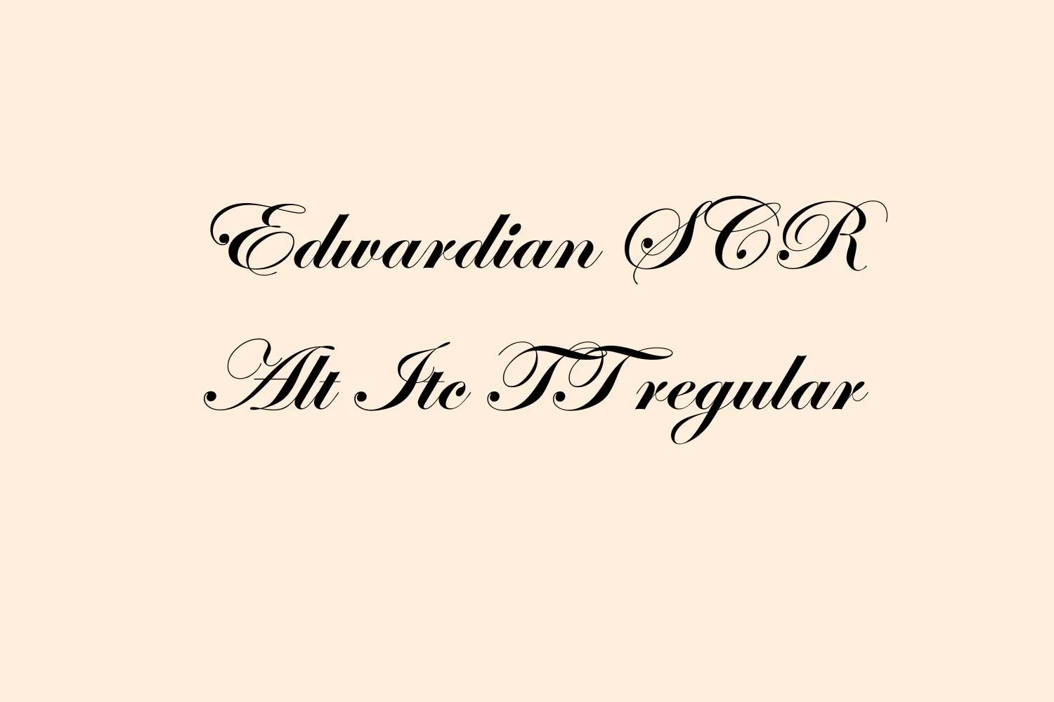 Edwardian Scr Alt ITC TT Regular Font Free Download