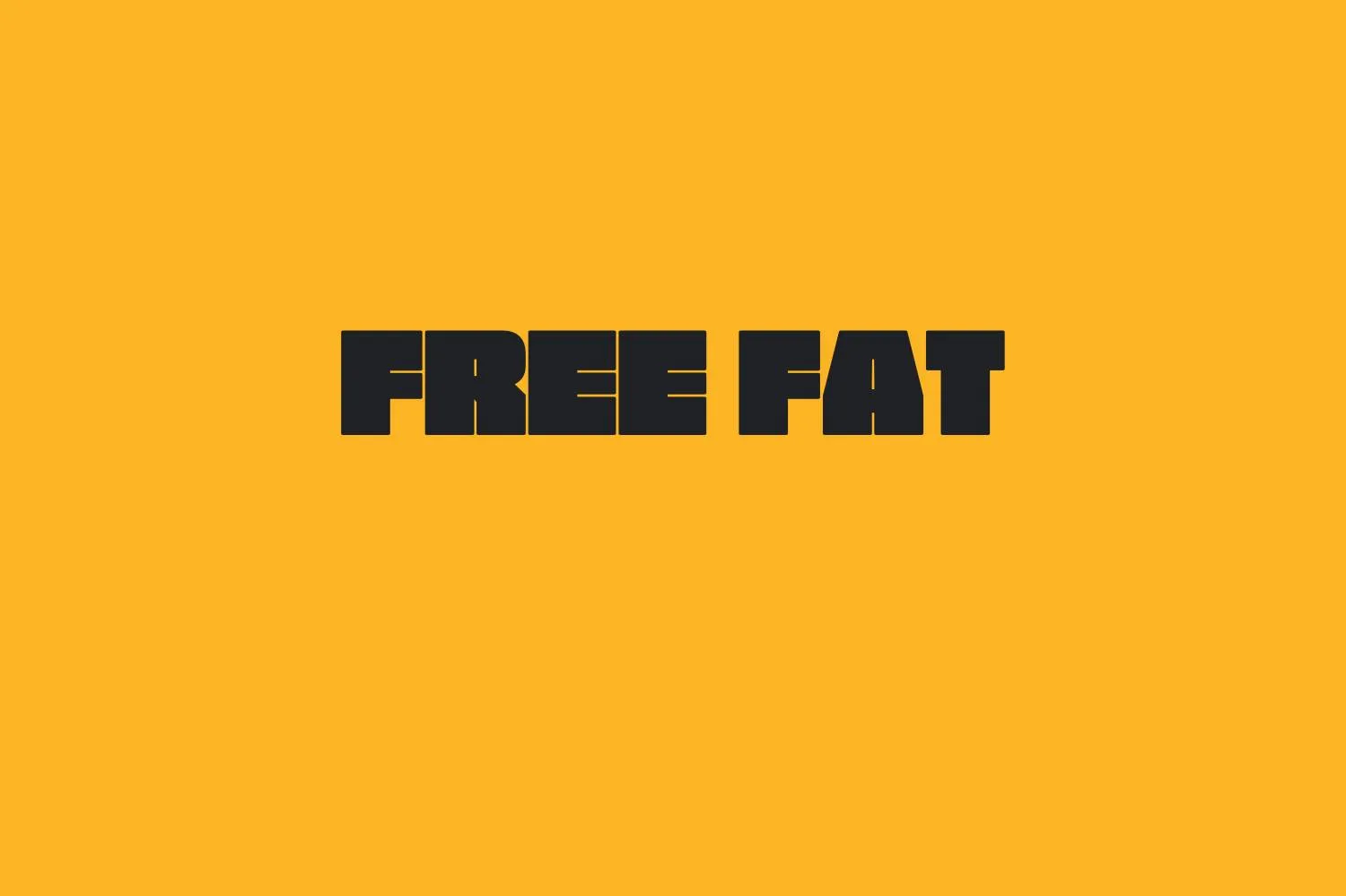 Free Fat Font Free Download