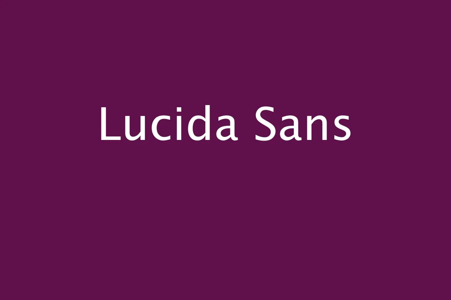 Lucida Sans Regular Font Free Download