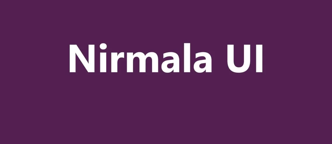 Nirmala UI Font Free Download