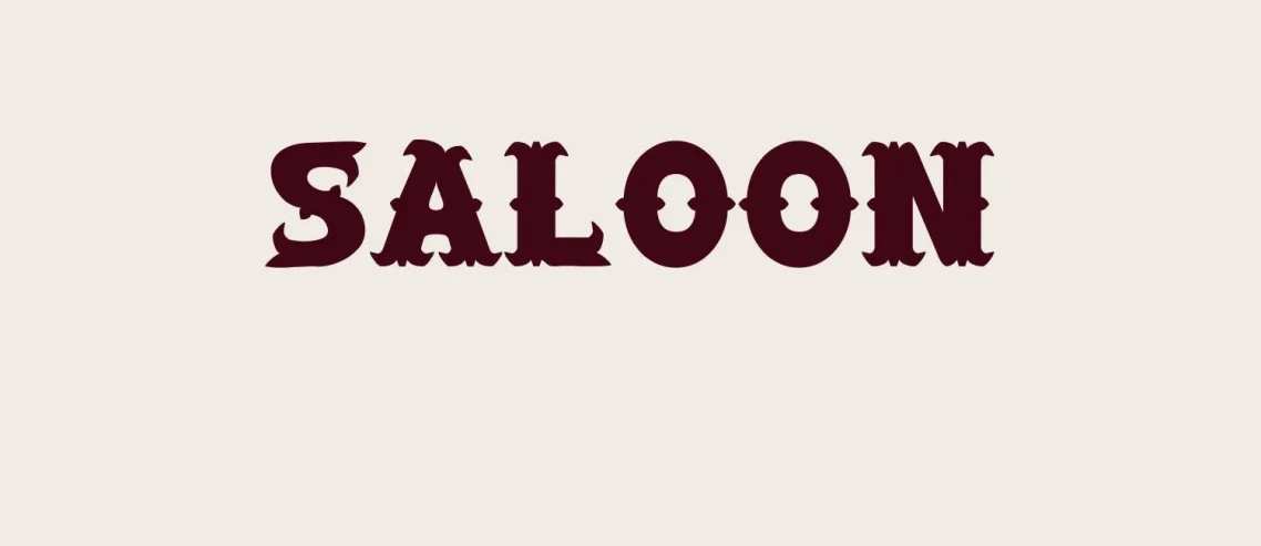 Saloon Font Free Download