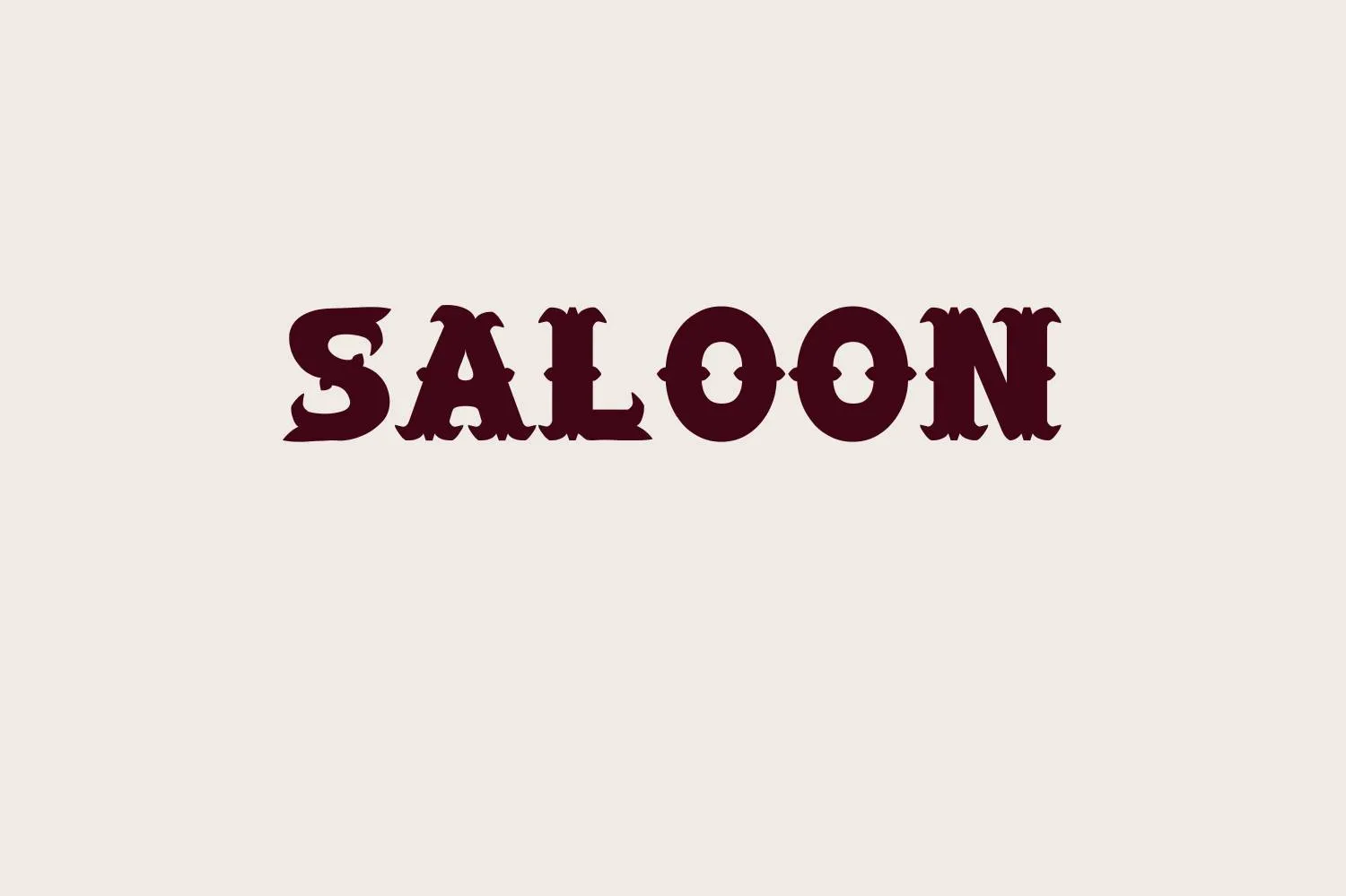 Saloon Font Free Download