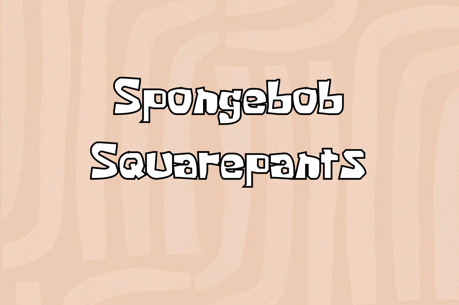 SpongeBob SquarePants Font Free Download